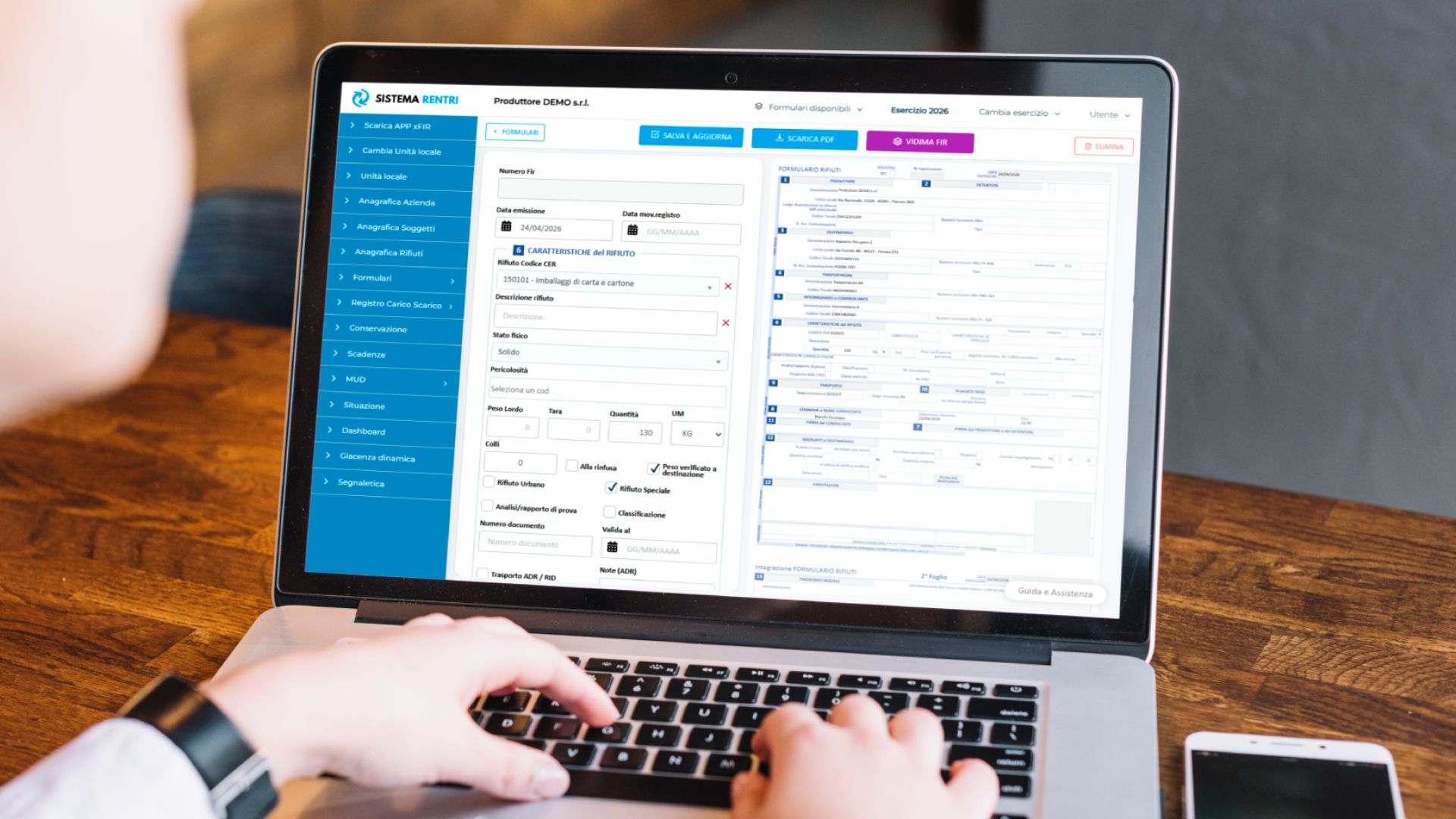 Come compilare il formulario rifiuti digitale (xFIR)
